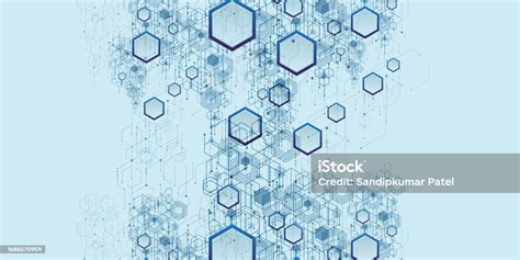 Abstract Cube Hexagon Shape Background Stock Illustration Download