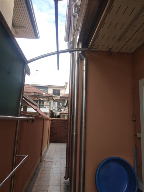 ส่งงานรางน้ำฝน พร้อมท่อสแตนเลส รางน้ำ ขนาด 6 นิ้ว สแตนเลส ท่อน้ำฝนขนาด 4 นิ้ว สแตนเลส เกรด 304