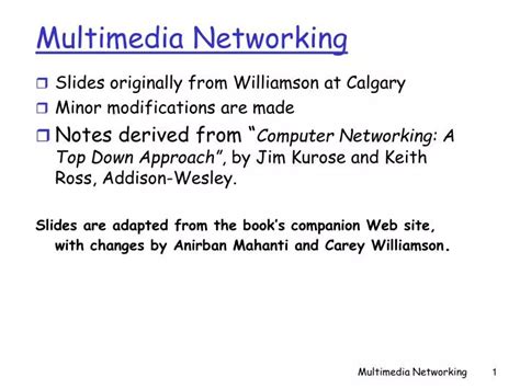 Ppt Multimedia Networking Powerpoint Presentation Free Download Id