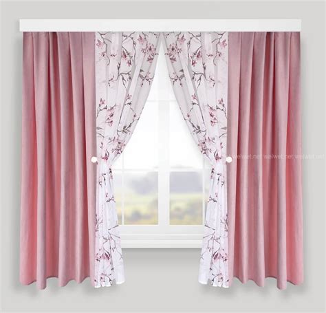 Квіткова занавіска Тетяна рожева льон короткі штори тюль для низького вікна купити в Україні