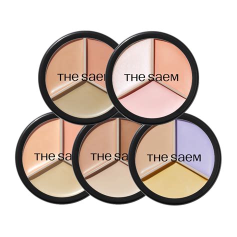 The Saem Cover Perfection Triple Pot Concealer 5 Shades 135g