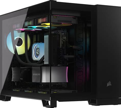 Amazon Com CORSAIR ICUE LINK 2500X RGB Small Tower MATX Dual Chamber PC Case Panoramic