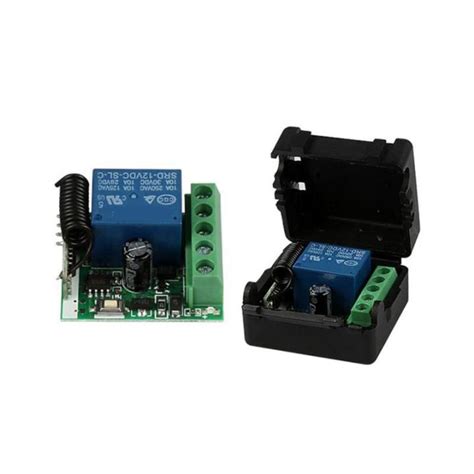 DC 12V 1CH 433 MHz รโมทคอนโทรลไรสายสวทชรเลย RF 433 MHz ปมเครองสงสญญาณชด Diy ของ