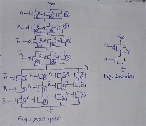 Solved Sketch 3 Input Xor Function Using Static Cmos And Choose