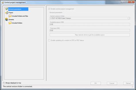 Central Project Management Isnt Accessible Even If Activated Pcvue