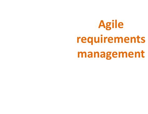 Agile Module Managing Requirements PPT Slide Deck