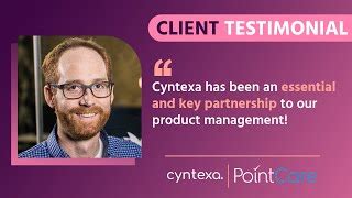 Video How Cyntexa Worked With PointCare To Build Heathcare