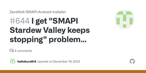 I Get Smapi Stardew Valley Keeps Stopping Problem Please Help