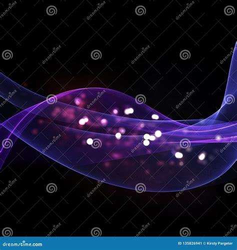 Abtract Background Of Flowing Lines And Bokeh Lights Stock Illustration Illustration Of Liquid