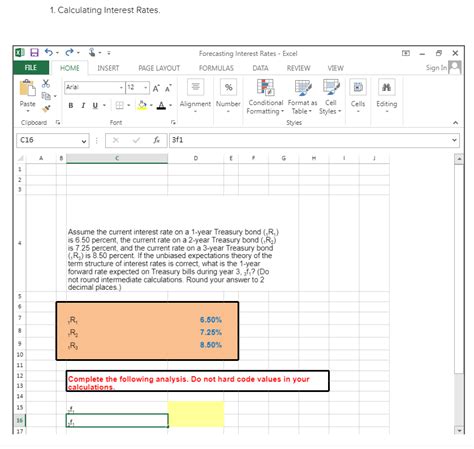 Solved 1 Calculating Interest Rates
