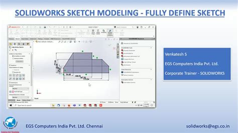 Venkatesh S On Linkedin Solidworks Sketch Modeling Fully Define Sketch