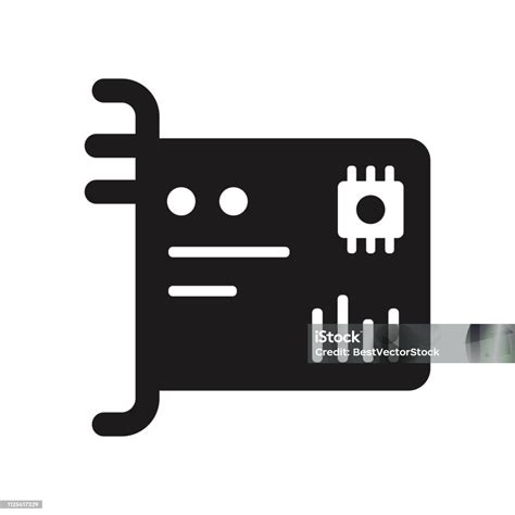 네트워크 인터페이스 카드 아이콘입니다 하드웨어 컬렉션에서 흰색 배경에 유행 네트워크 인터페이스 카드 로고 개념 0명에 대한 스톡 벡터 아트 및 기타 이미지 Istock