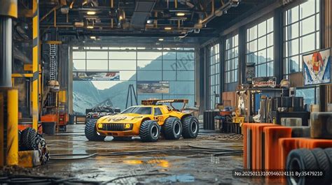 Ai创作图车库豪车 赛车小镇 高档汽修厂 改装车车间 赛车维修站 赛车维修场景 赛车风活动布景 汽车馆 汽车制造工厂 汽车改装厂 玩具超跑 极品飞车 乐高超跑模型 高档汽修店 汽车改装店