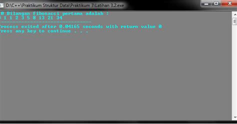 Program Menampilkan Deret Angka Fibonacci Dengan Rekursif Cc Cahyasmara