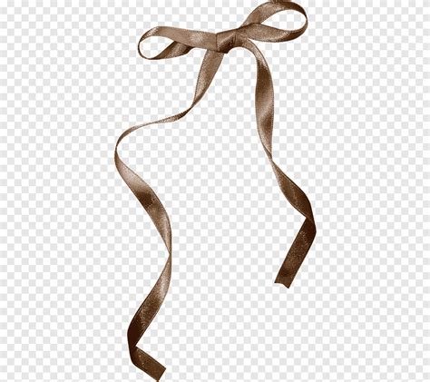 장식용 활 갈색 리본 Png Pngegg