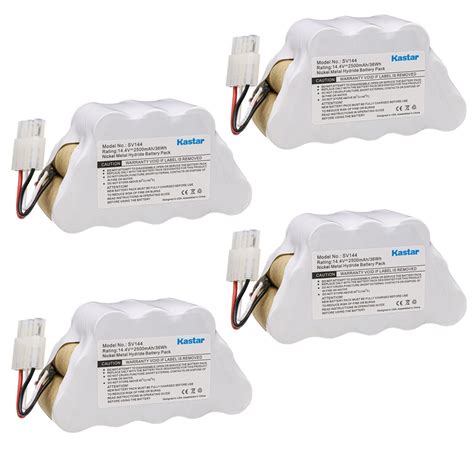 Kastar 4 Pack Ni Mh Battery 14 4v 2500mah 36wh Replacement For Shark