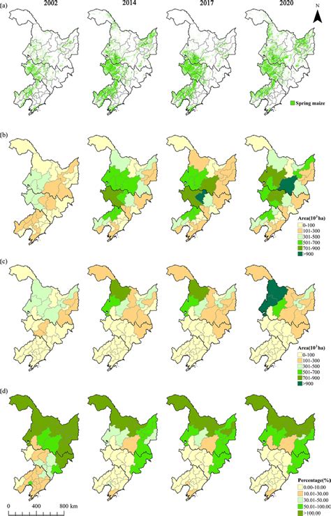 A Distribution Of Spring Maize B Published Municipality Data Of Spring