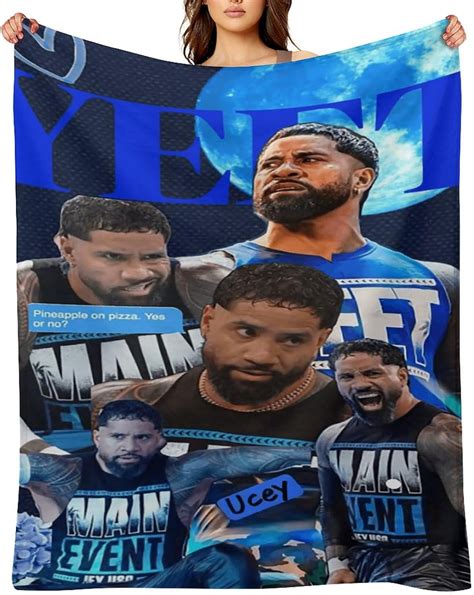 Jey Uso Wrestling Merch Blankets Bed Throw Blanket For Soft Lightweight