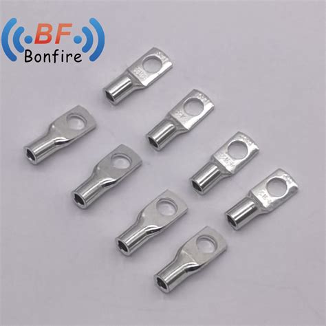 10 40 Awg Battery Tubular Copper Cable Lug Crimp Terminal Lugs