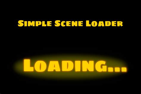 simple scene loader utilities tools unity asset store
