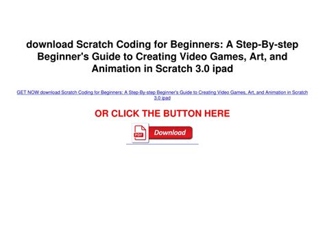Ppt Download Scratch Coding For Beginners A Step By Step Beginners Guide To Creati