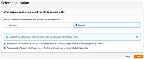 Set Up Application Integration For Zendesk Amazon Connect