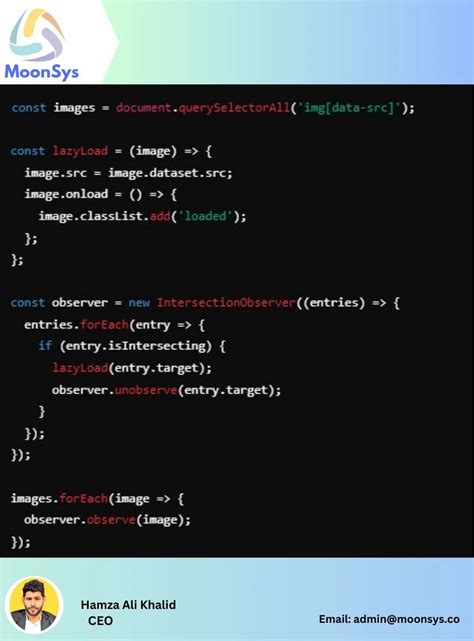 Hamza Ali Khalid On Linkedin Javascript Lazyloading Weboptimization Userexperience