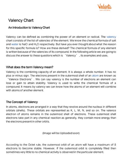 Valency Chart Pdf Valency Chart Pdf