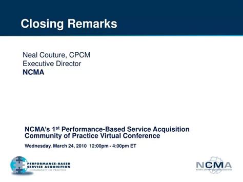 PPT Closing Remarks PowerPoint Presentation Free Download ID