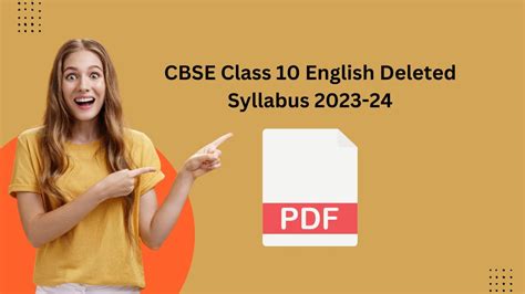Cbse Class 10 English Deleted Syllabus 2023 24 Check All Deleted Topics And Chapter