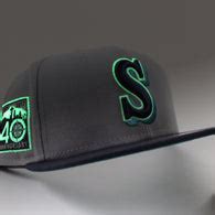 Seattle Mariners 40th Anniversary New Era 59fifty Fitted Hat Gitd Gra