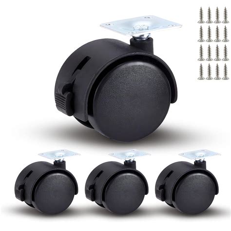 Ruedas Giratorias Para Muebles Con Freno Resistentes Juego De 4 1