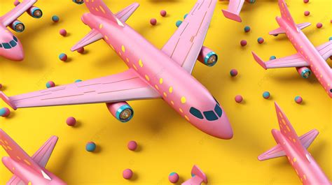 생생한 분홍색 평면 패턴이 있는 파스텔 노란색 배경의 3d 렌더링 그림 어린이 선물 아이들의 꿈 현재 배경 배경 일러스트