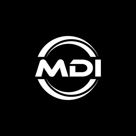 Mdi Letter Logo Design In Illustration Vector Logo Calligraphy