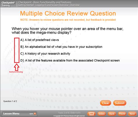 Quiz Check Boxesoption Buttons Missing From Html5 Adobe Product