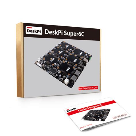 Deskpi Super6c Raspberry Pi Cm5 Cm4 Cluster Mini Itx Board Kit 6 Rpi C