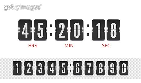 Scoreboard Number Font Vector Coming Soon Web Page Design Template