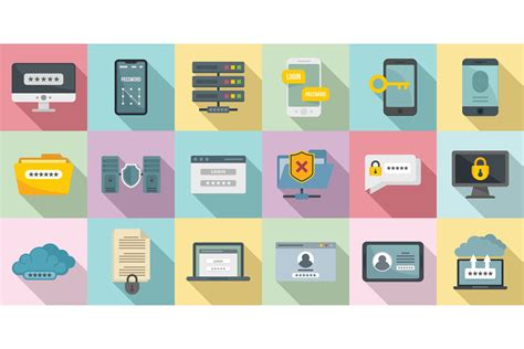 Multi Factor Authentication Icons Set Graphic By Anatolir56 Creative