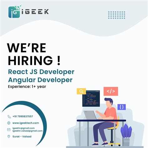Urgentlylookingfor Angulardeveloper Reactjsdeveloper Experience Igeek