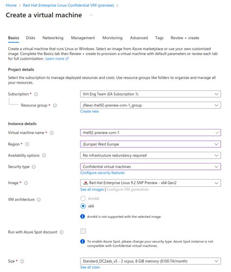 How To Run Red Hat Enterprise Linux 92 On Azure Confidential Virtual