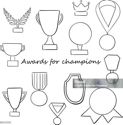 컵 수 상자에 대 한 집합과 다른 스포츠 트로피 보상 그리고 챔피언 트로피입니다 벡터 일러스트 레이 션 Championship에 대한 스톡 벡터 아트 및 기타 이미지