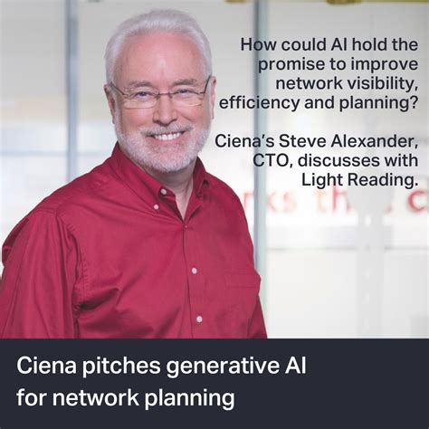 Salman Ahmed On Linkedin Ciena Pitches Generative Ai For Network