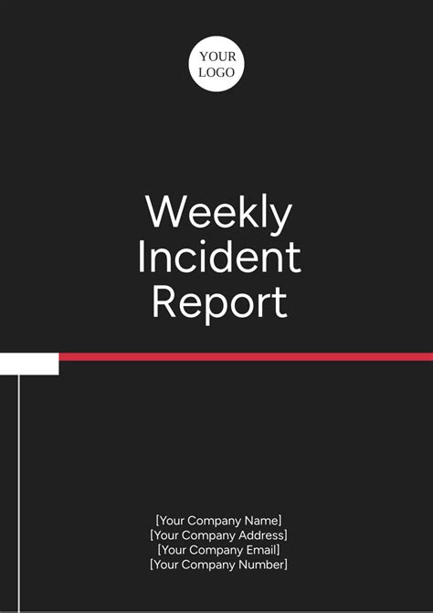 Free Safety Weekly Report Template To Edit Online