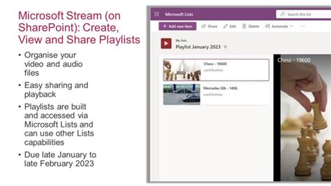 Microsoft Stream On Sharepoint Create View And Share Playlists Super Simple 365