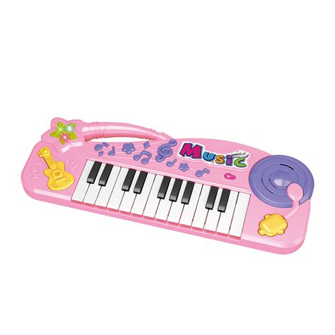 Teclado Divertido 23 Teclas Dmt6593 Dm Toys Real Brinquedos