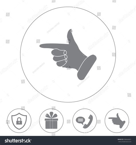 Hand Cursor Icon Vector Stock Vector Royalty Free Shutterstock