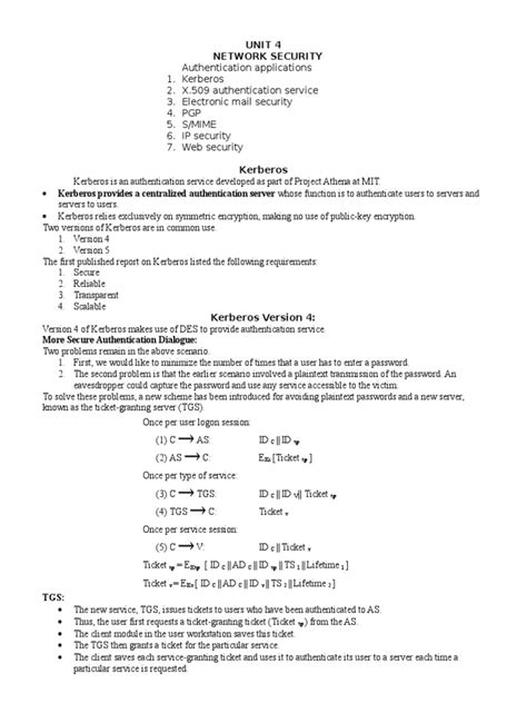Unit 4 Network Security C Tgs Kc Tgs Download Free Pdf Internet