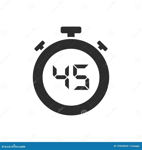 Forty Two Seconds Stopwatch Icon Timer Symbol 42 Sec Waiting Time