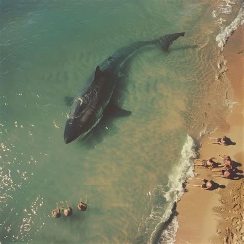 Free Shark Near Beach Image Shark Beach Sand Download At Stockcake