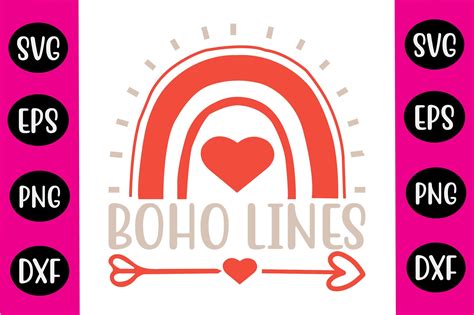 Boho Svg Design Boho Lines Graphic By Svg Shop · Creative Fabrica